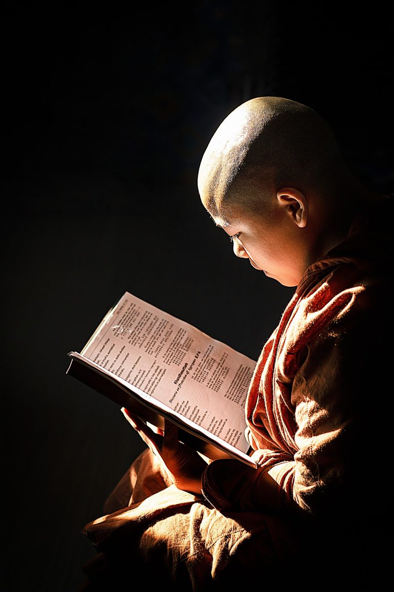 Monk Reading – Buddhist Society Of Victoria (BSV)